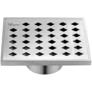 dawn smi050504 mississippi river series square shower drain, 5-inch