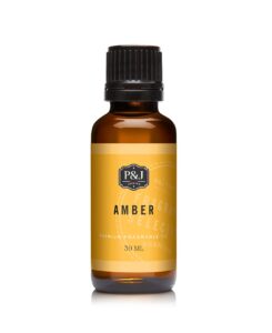 p&j trading fragrance oil | amber oil 30ml - candle scents for candle making, freshie scents, soap making supplies, diffuser oil scents