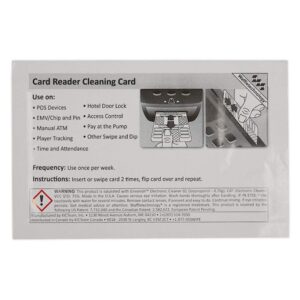 kicteam pos creditcard, reader clean cards-40ct