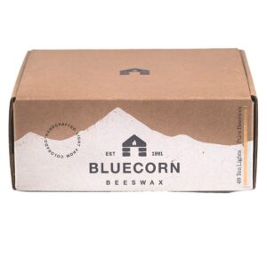 bluecorn beeswax 100% pure beeswax tea light refills (no cup) (raw, 48 case)