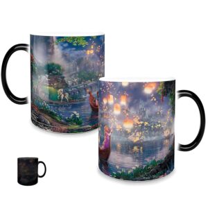 disney - tangled - rapunzel - i see the light - one 11 oz morphing mugs color changing heat sensitive ceramic mug – image revealed when hot liquid is added!