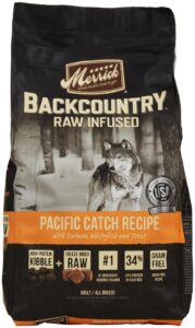 merrick backcountry raw infused pacific catch recipe for dogs 4 lb (37009)