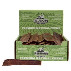 redbarn naturals barky bark beef dog treats (50 bones)