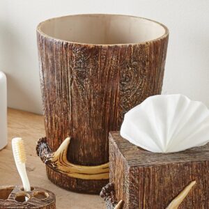 black forest decor buck mountain antler waste basket