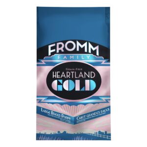 fromm heartland gold large breed puppy dry dog food - dry puppy food for large & giant breeds - beef recipe - 4 lb