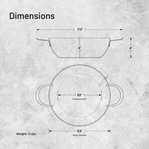 de Buyer MINERAL B Carbon Steel Country Fry Pan with Two Handles - 12.5” - Ideal for Sauteing, Simmering, Deep Frying, Stir Frying & One-Pan Meals - Naturally Nonstick - Made in France