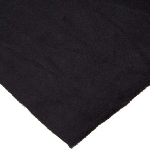 4 yard bolt anti pill black fleece polyester fabric