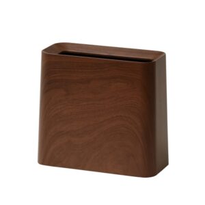 ideaco tubelor® hi-grande designer rectangular waste bin, conceals any plastic bag 3.0 gal, matte rosewood effect