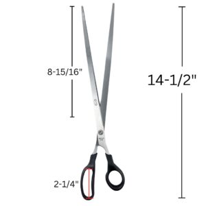 KUTZ 14" (35.6 cm) Extra Long Nose Scissors | Stainless Steel Blades | Great For Cutting Wrapping Paper, Construction Paper, and Trimming Plants | Because Scissor Size Matters