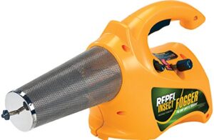 repel 190397 propane insect fogger for mosquitoes, flies, and flying insects in your campsite or yard, 40 oz., yellow