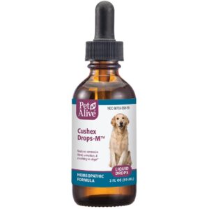 petalive cushex drops-m, cushing's disease pet supplement, 2fl oz., 59ml