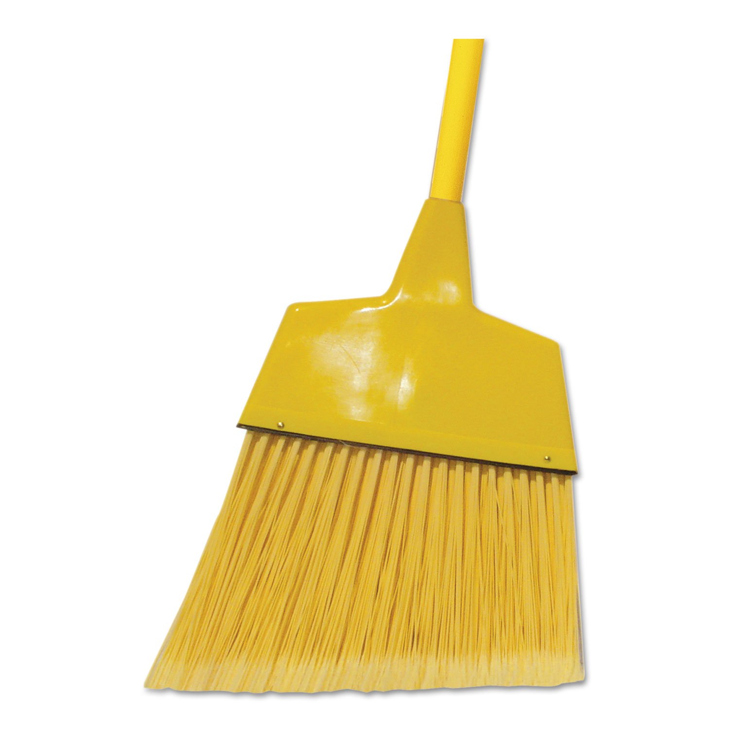 Boardwalk BRMAXIL Corn/Fiber Angled-Head Lobby Brooms, 42-Inch, Yellow, 12/Carton