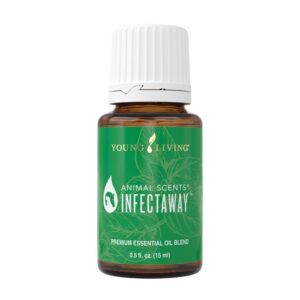 young living animal scents infect away, 15ml | animal care essential oils | natural pet care & wellness support | pet skin care | prediluted formula | soothing & gentle coat support