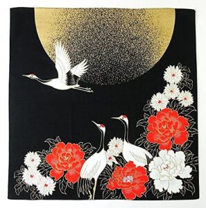 furoshiki- japanese traditional wrapping (moon and crane)