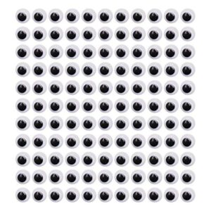 decora 1000 pieces 8mm round wiggly googly eyes with self-adhesive for scrapbooking and crafts