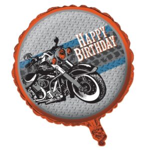 cycle shop happy birthday foil balloon