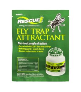 rescue! reusable fly trap bait refill – outdoor use - 2 pack