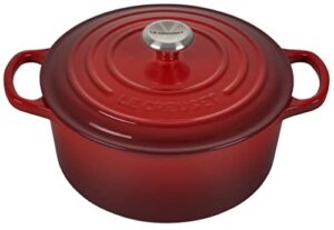 le creuset enameled cast iron signature round dutch oven, 3.5 qt. , cerise