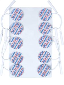 tenscare - 1in cicrular reusable electrodes. perfect for use with tens, ems, micro current and ift. great for small locations such as hands and face. 1 pack of 10 electrodes