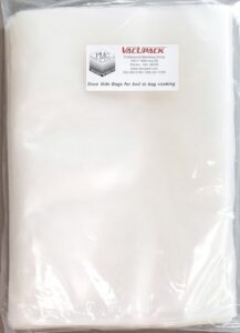 vacupack superior sous vide vacuum seal pouches, 100 count large bags