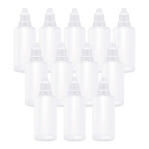 tool gadget plastic dropping bottles vial of liquid eye liquid dropper, 60ml, 12 pack