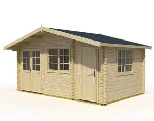 allwood estelle 4 | 148 sqf cabin kit, garden house