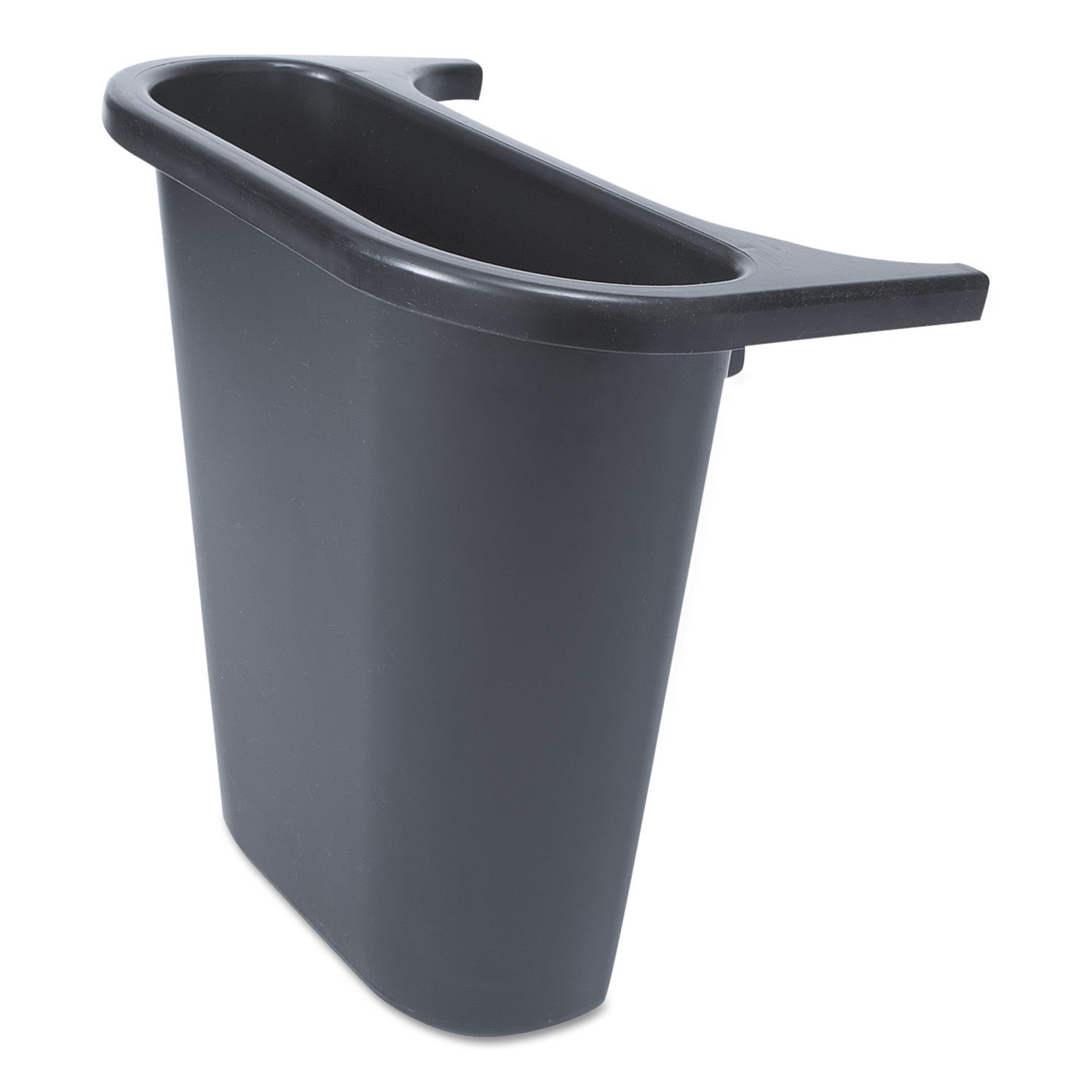 RCP295073BLA Saddle Basket Recycling Bin, Rectangular, Black, 7 1/4quot;W x 10 3/5quot;D x 11 1/2quot;H