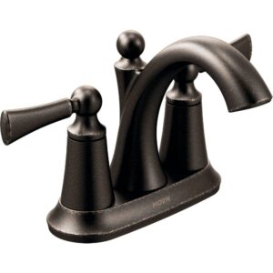 moen 4505orb wynford two-handle centerset high arc bathroom faucet, oil rubbed bronze