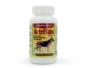 artri-tabs complex dietary supplement by interfarma corp | cartilage protection, reduce inflammation, & joint support for dogs | with glucosamine, collagen, & msm | beacon flavor | 60 tablets.