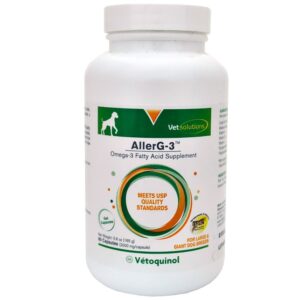 allerg-3 vetoquinol care triglyceride omega supplement for large giant breeds (60 capsules)