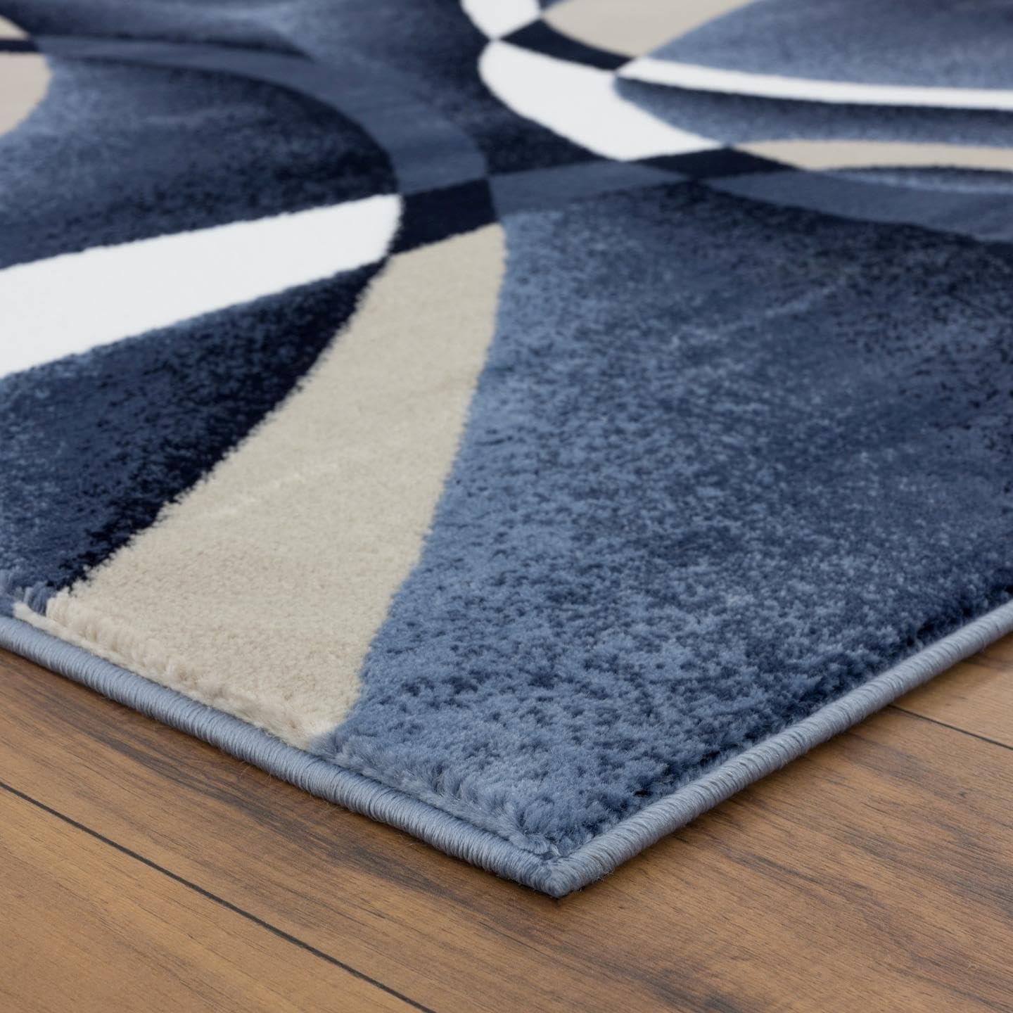 Persian Area Rugs 2305 Modern Abstract Area Rug Carpet, Navy / 5 x 7,2305 Navy 5x7