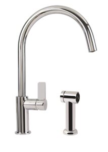 franke ffs3100 kitchen faucet with side spray, medium, chrome