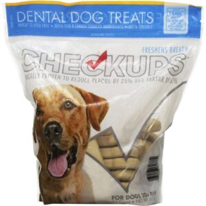 Checkups- Dental Dog Treats, 24ct 48 oz. for Dogs (Pack of 2),Checkups-j5