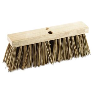 boardwalk 71160 street broom head, 16-inch wide, palmyra bristles