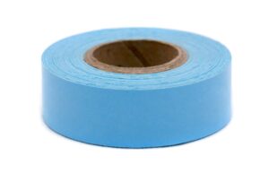 chromalabel 3/4 inch colored masking tape, ideal decorative masking tape for office and school - 500 inch roll (13.88 yards), light blue labeling tape