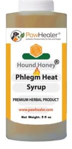 pawhealer dog cough remedy-hound honey syrup (phlegm-heat) - for loud, honking coughs - 5 fl oz …