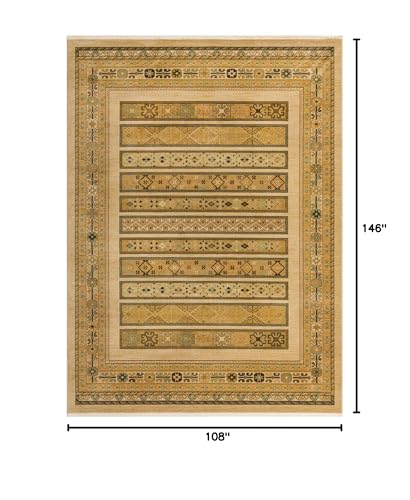 Unique Loom Fars Collection Area Rug - Pasadena (9' x 12' 2" Rectangle, Ivory/ Cream)