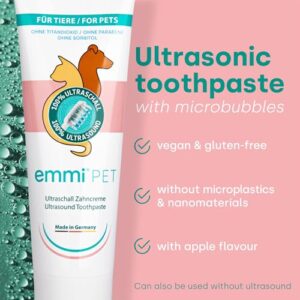 Emmi-pet Ultrasonic Toothpaste with Nano-Bubbles (new extra mild formulation, vegan, paraben free)