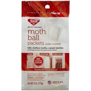 moth-tek cedar scent moth packets, 6-oz.