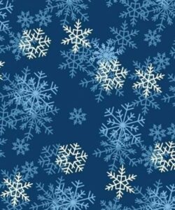 fleece blizzard dark blue snow fleece fabric print by the yard o22359-3b