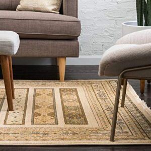 Unique Loom Fars Collection Area Rug - Pasadena (9' x 12' 2" Rectangle, Ivory/ Cream)