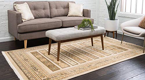 Unique Loom Fars Collection Area Rug - Pasadena (9' x 12' 2" Rectangle, Ivory/ Cream)