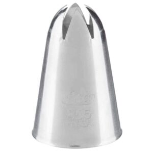 ateco #855 deep closed star pastry tip - stainless steel