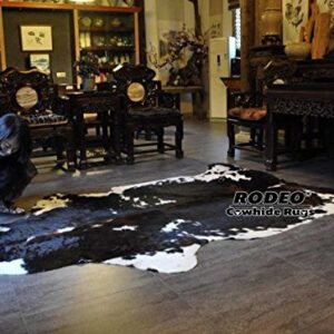 rodeo Cowhide Rug Dark Brindle Size 6x8 Feet Dc