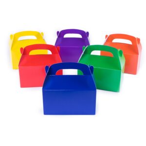 12 assorted bright color treat boxes birthday party favors shower favor box super z outlet