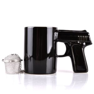 ucec ceramic coffee mug distinctive gun-inspired, perfect gun mug for men, unique father's day idea novelty coffee mug