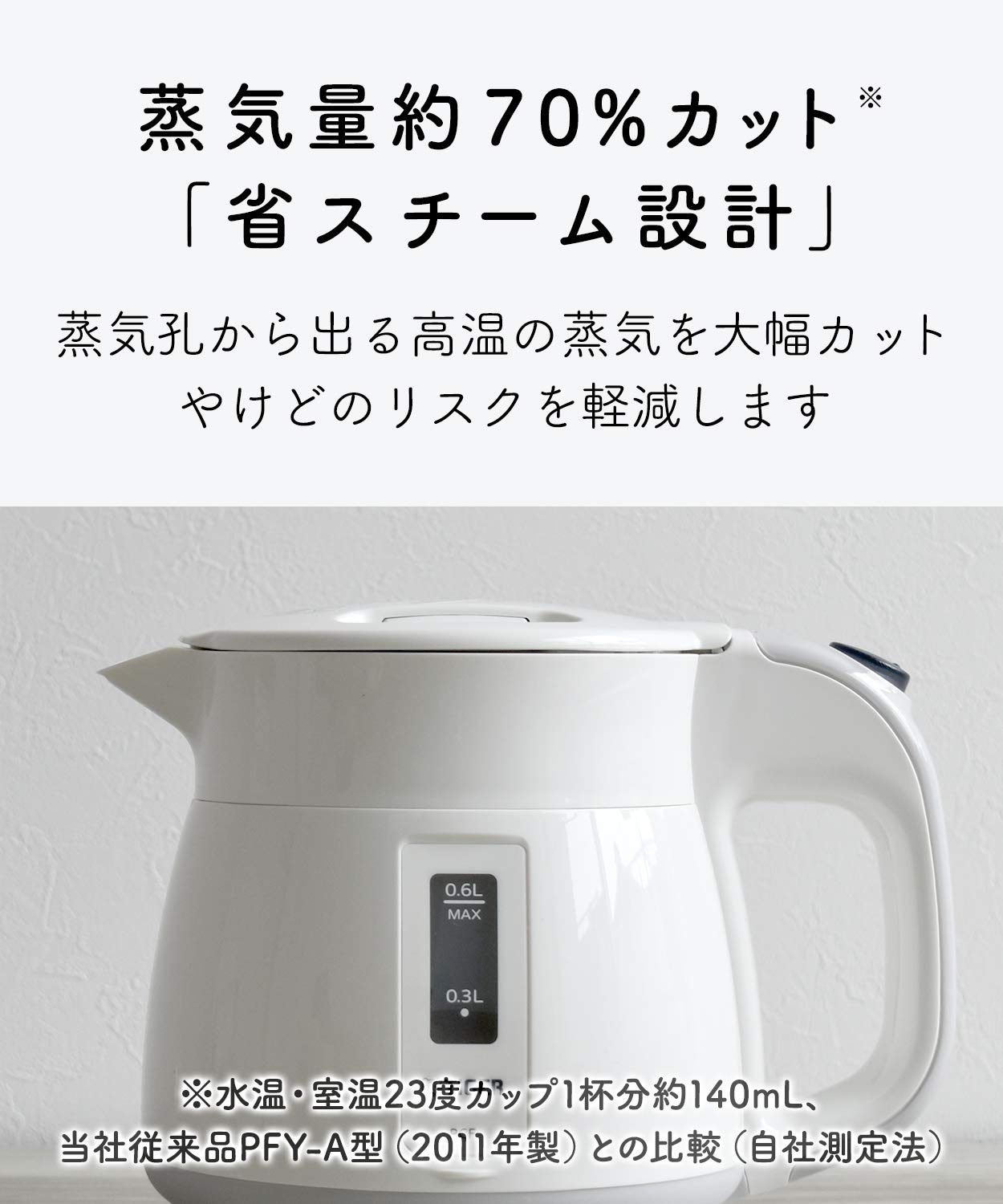 Tiger thermos electric kettle 800ml white Wakuko PCF-G080-W Tiger