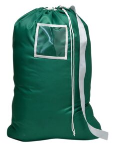 carry laundry bag from handy laundry with shoulder strap, large size 24 inches x 36 inches, commercial grade 100% nylon and made in the usa - designed for heavy duty use - college laundry bag - trips