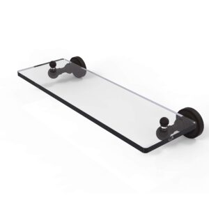 allied brass dt-1/16-orb dottingham collection 16 inch single glass shelf, 16-inch, oil rubbed bronze