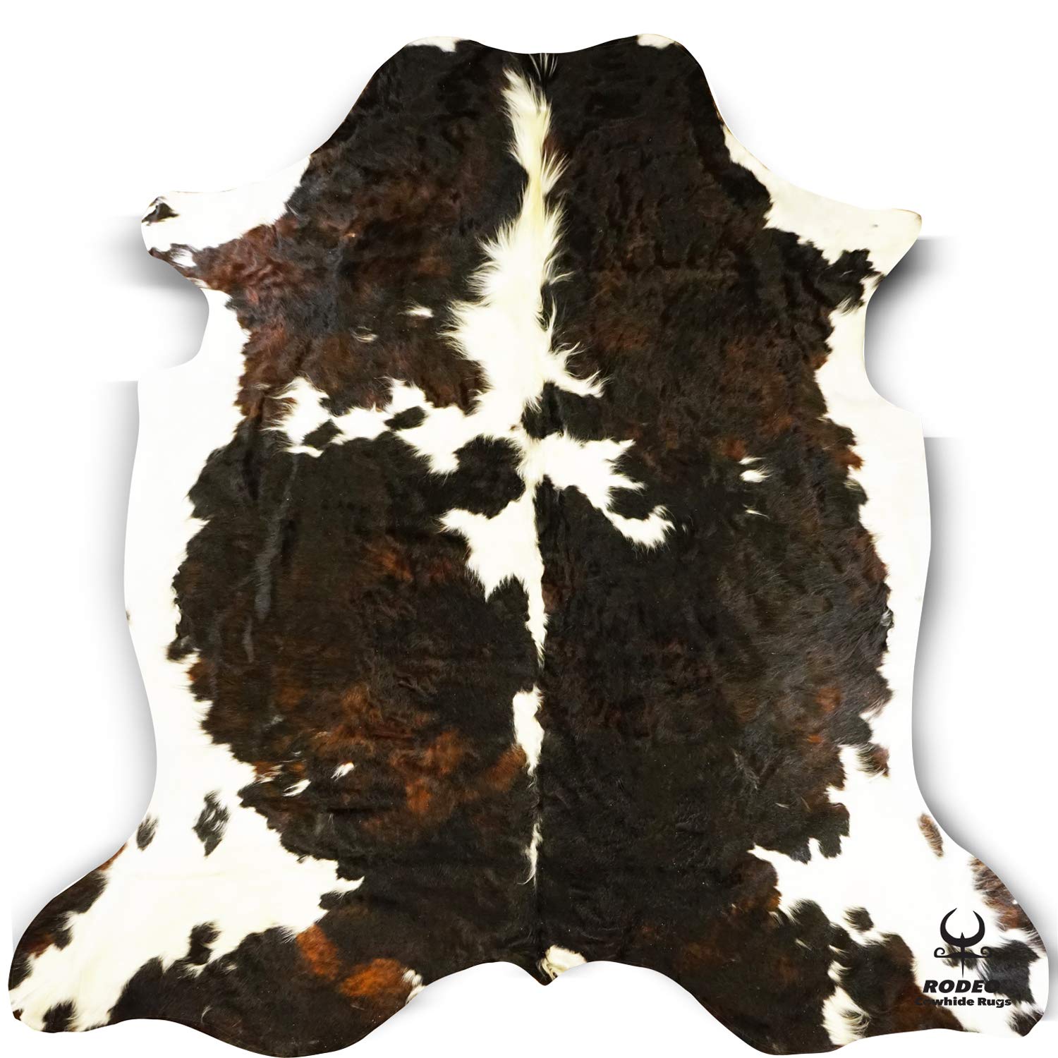 rodeo Cowhide Rug Dark Brindle Size 6x8 Feet Dc